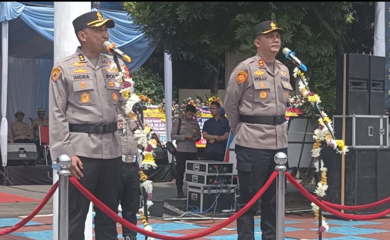Upacara Farawell And Welcome Parade Iringi Pisah Sambut Kapolres Majalengka